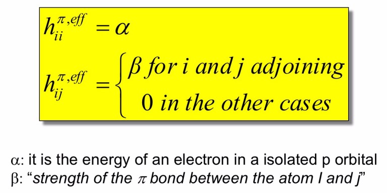 Physical Chemistry: The Simple Hückel Method (Part I)