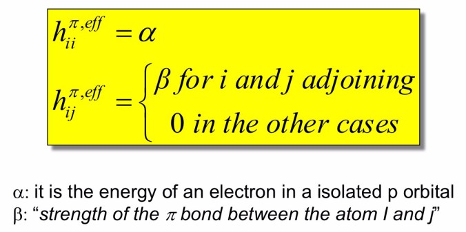 Physical Chemistry: The Simple Hückel Method (Part I)