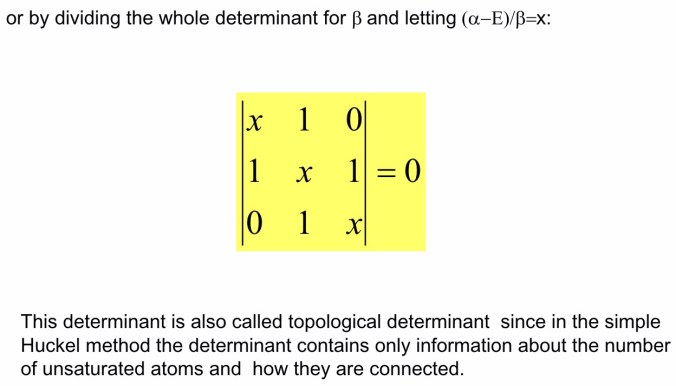 Physical Chemistry: The Simple Hückel Method (Part I)